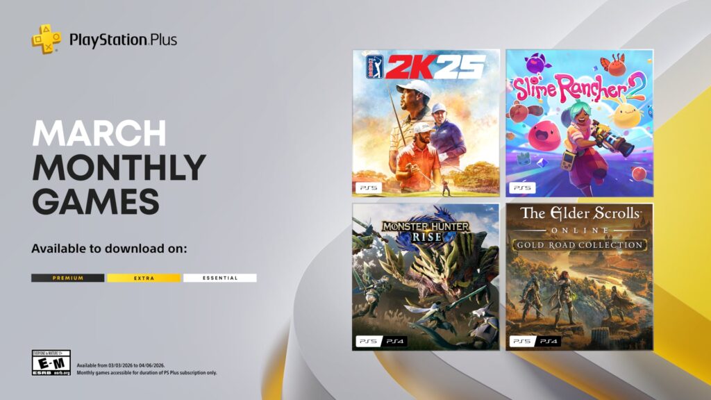 PlayStation Plus: Jogos Mensais de Abril de 2026 Revelados