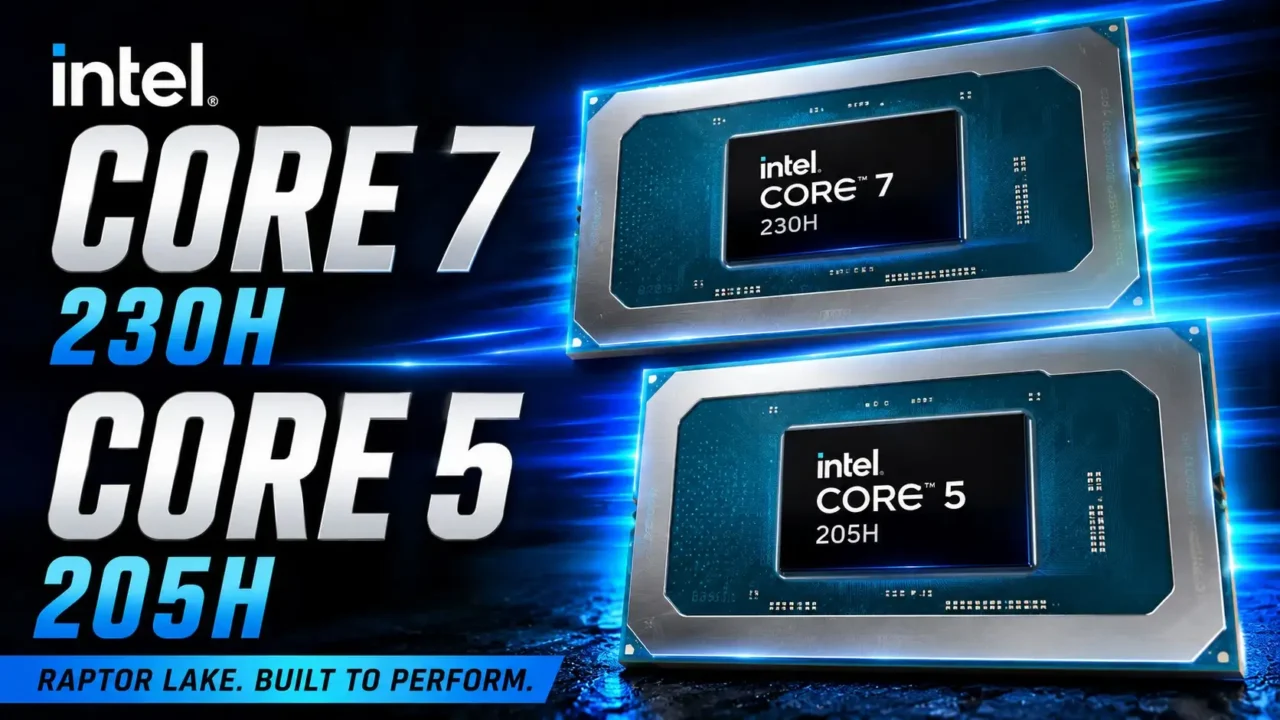 Intel lança Core 7 230H e Core 5 205H sem vídeo integrado